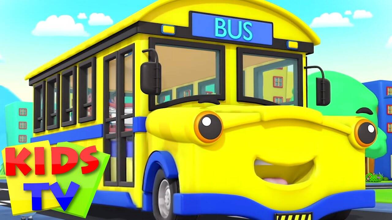 Nursery Rhymes in English: Children Video Song in English 'Wheels On ...