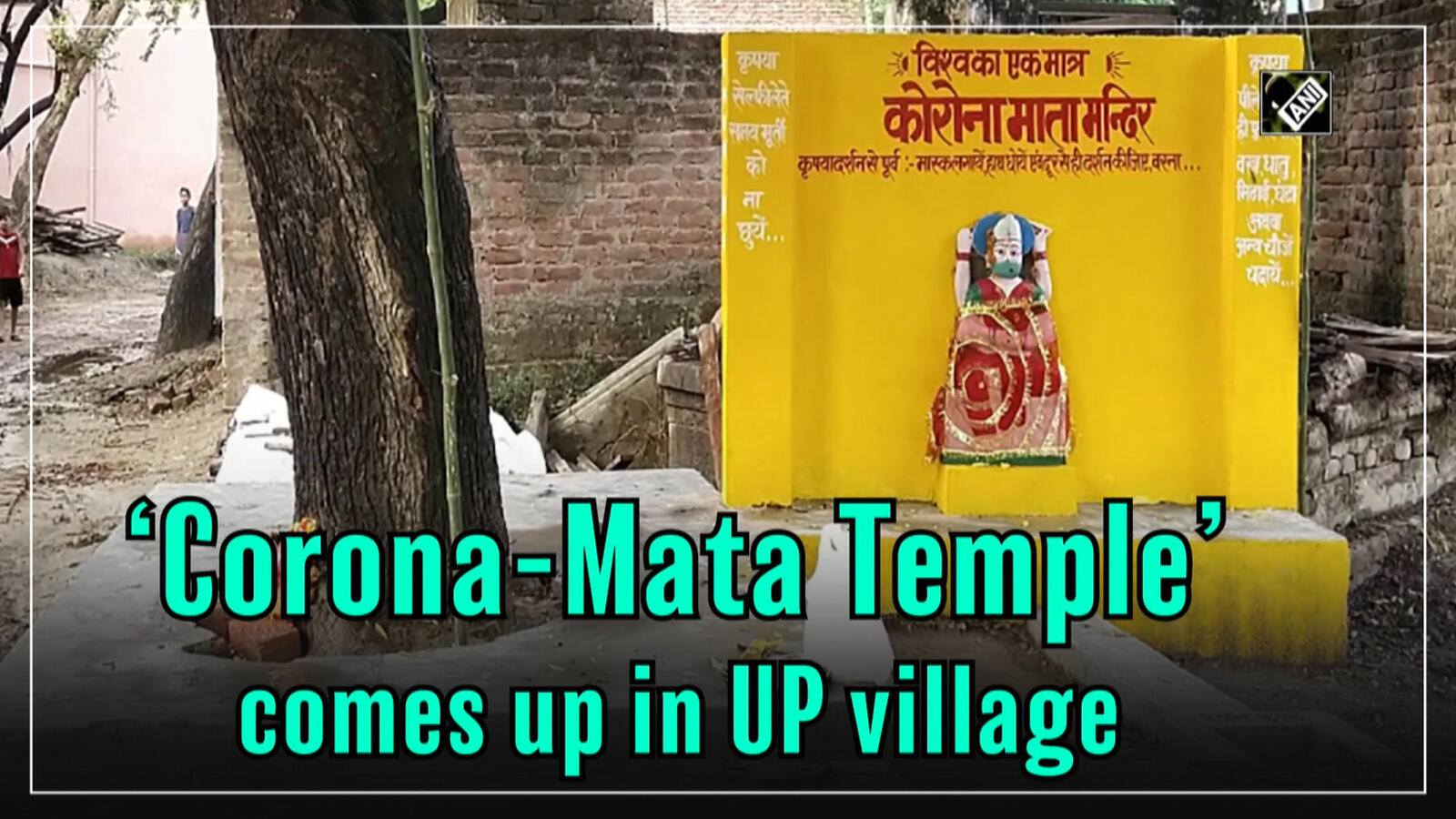 ‘Corona-Mata Temple’ comes up in UP village
