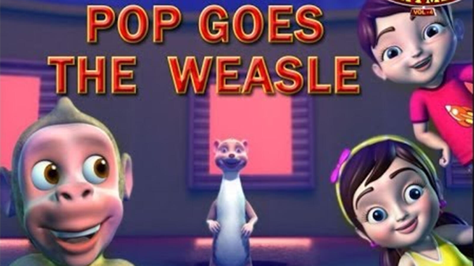 English Kids Poem: Nursery Song in English 'Pop Goes The Weasel'