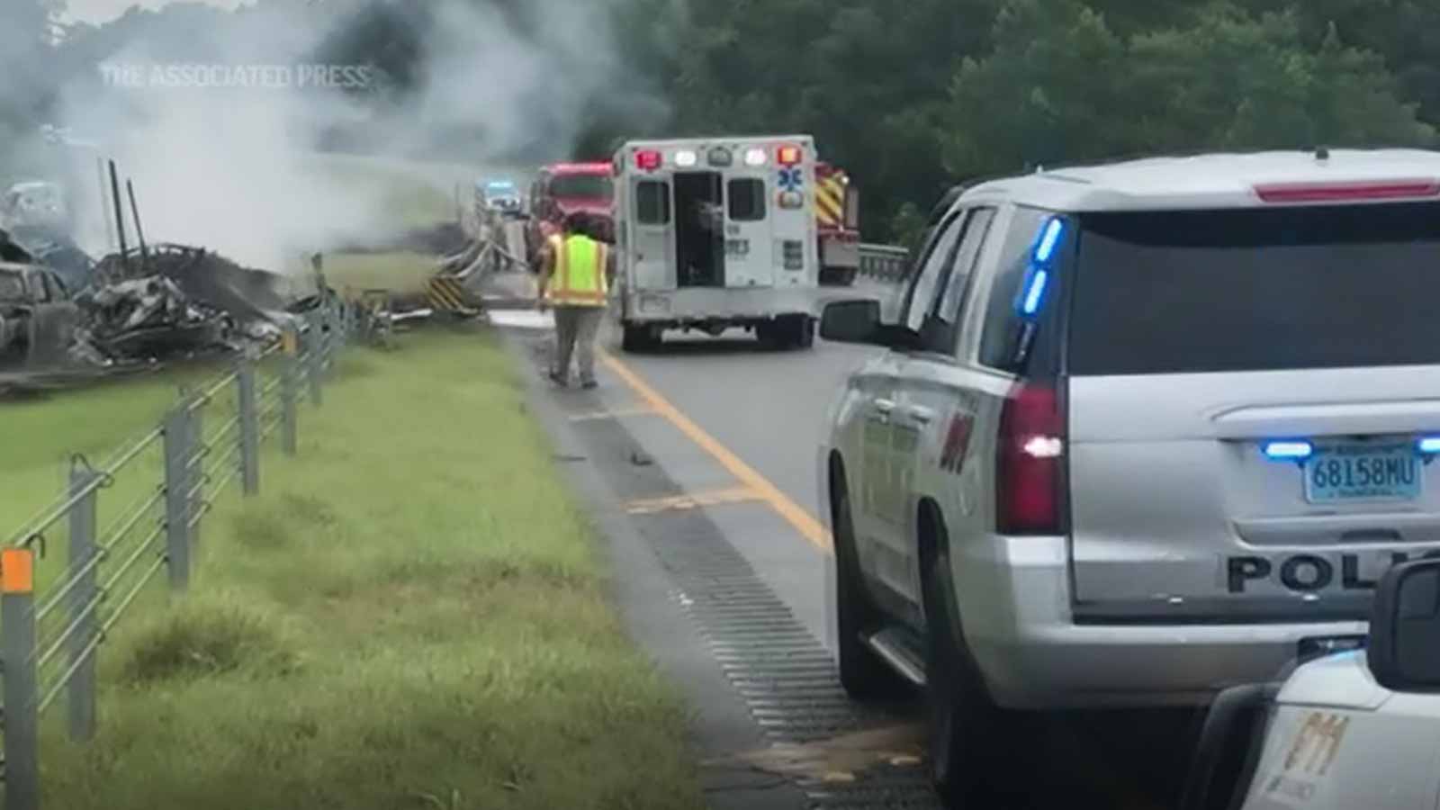 US: Cell video shows Alabama crash that killed 10