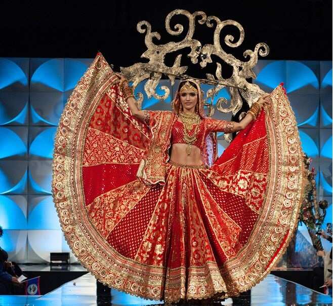 Take a peek at the exquisite costumes depicting India at Miss Universe