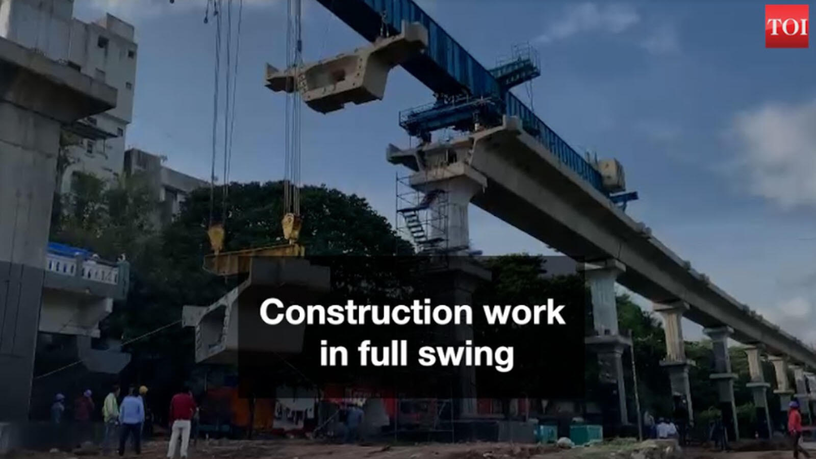 Pune: Metro construction work in full swing near Z Bridge