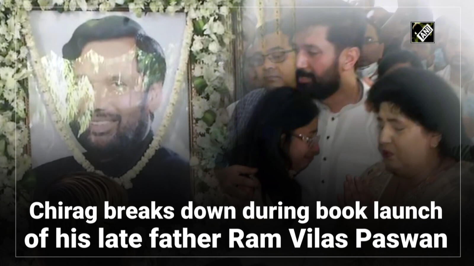 Chirag breaks down during book launch of his late father Ram Vilas Paswan
