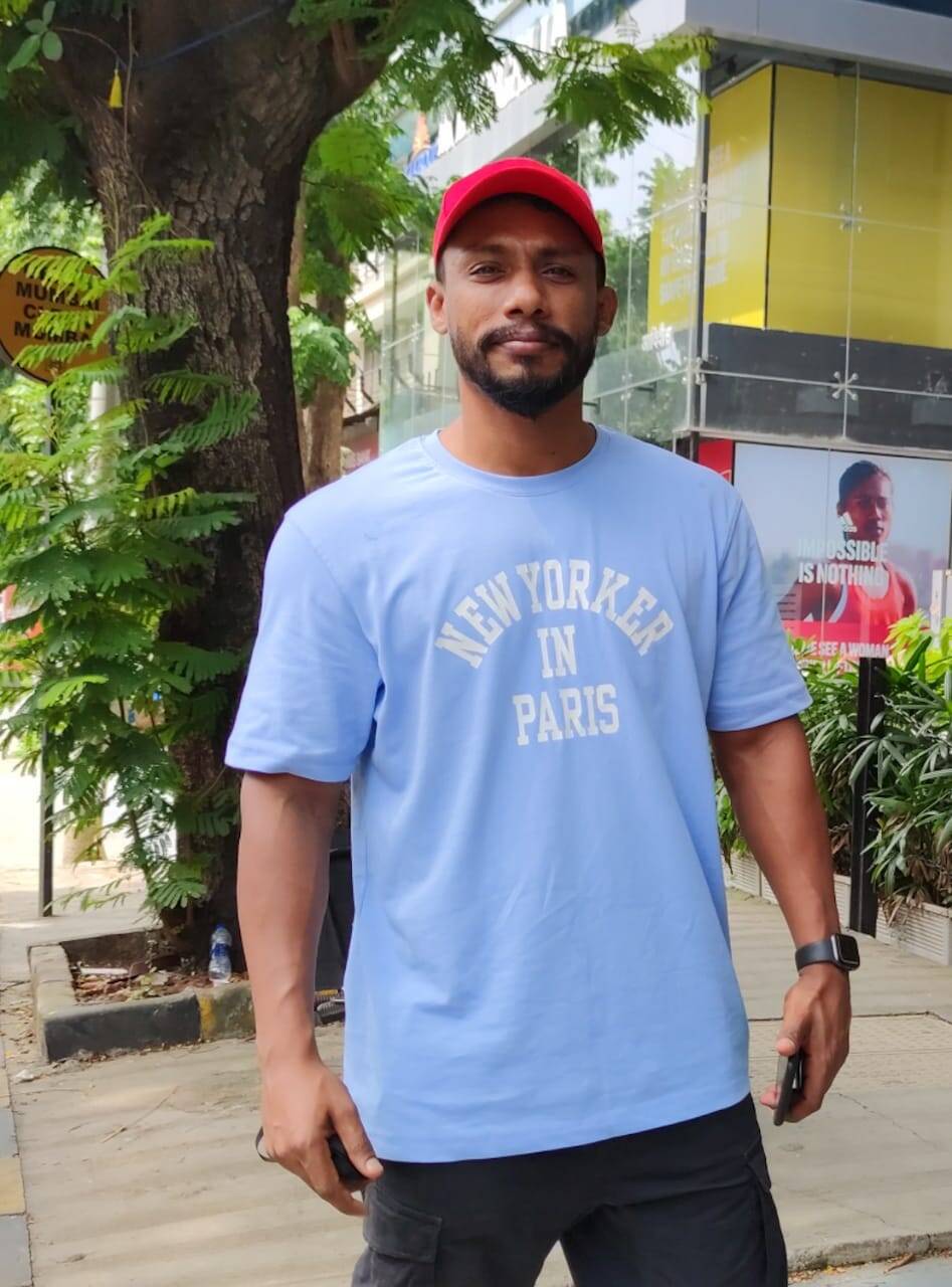 Rapper Dino James was spotted in Bandra
