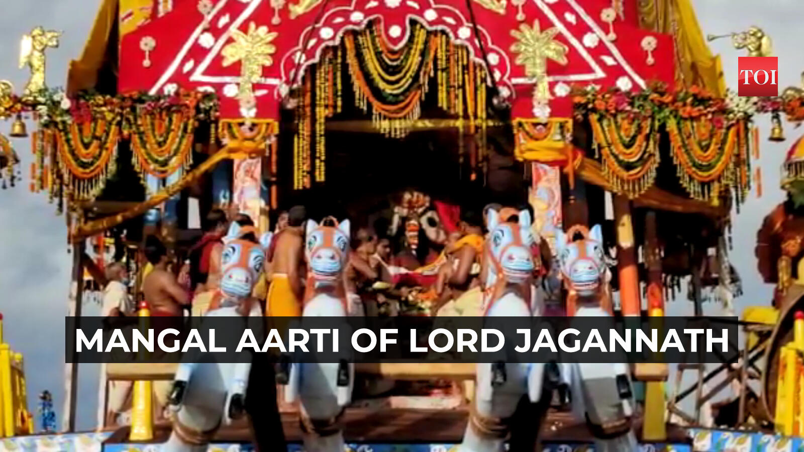Watch: Mangal aarti of Lord Jagannath, Lord Balabhadra and Devi ...