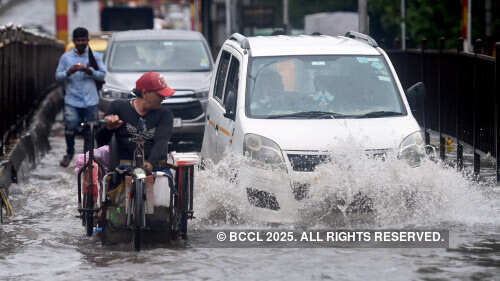 Mumbai Rains Heavy Downpour Pounds City Local Trains Hit