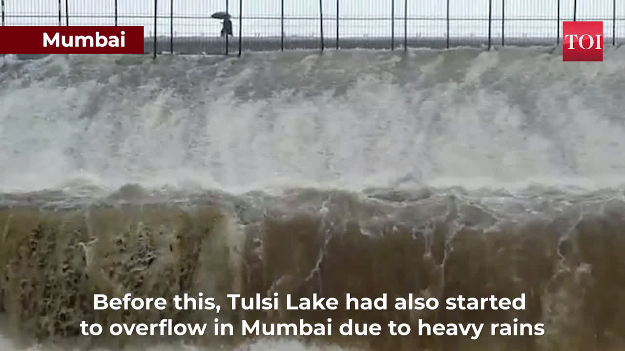 Mumbai: Tulsi Lake overflows due to heavy rains