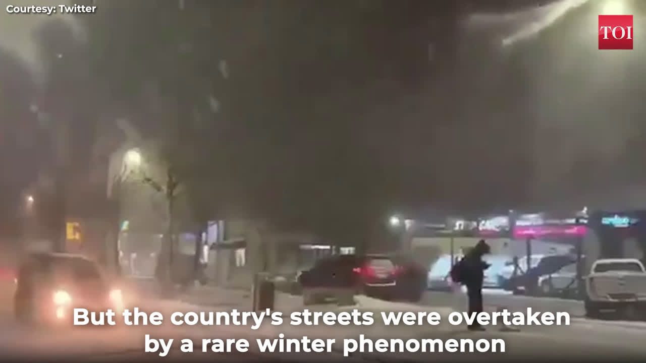 Rare snowfall lashes southern Brazil
