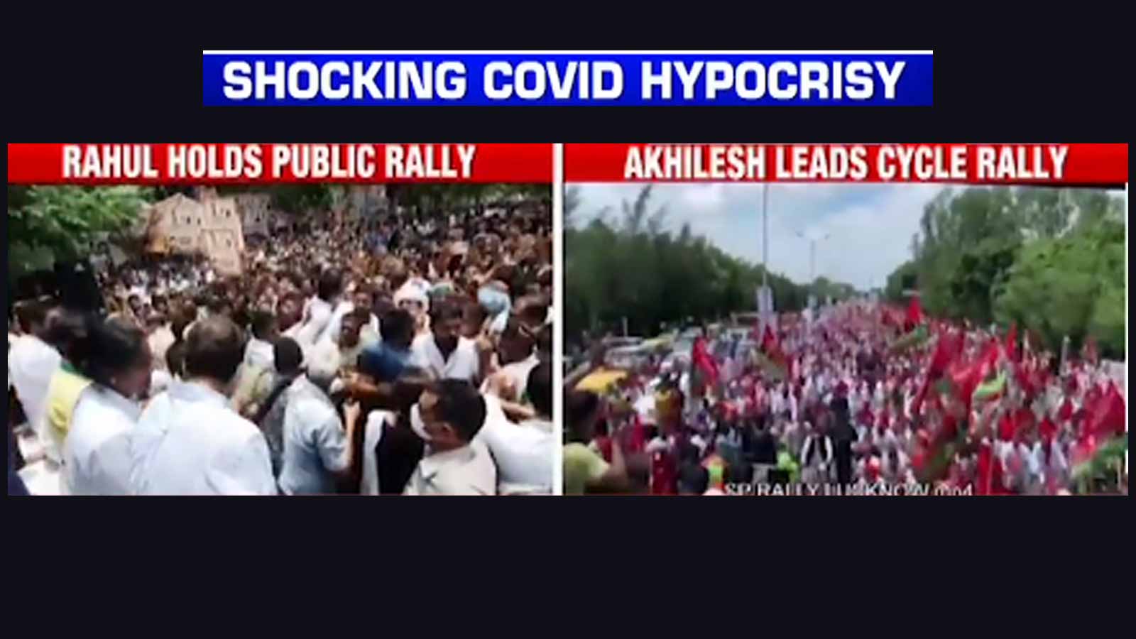Covid-19 norms reportedly go for a toss in Rahul Gandhi and Akhilesh ...