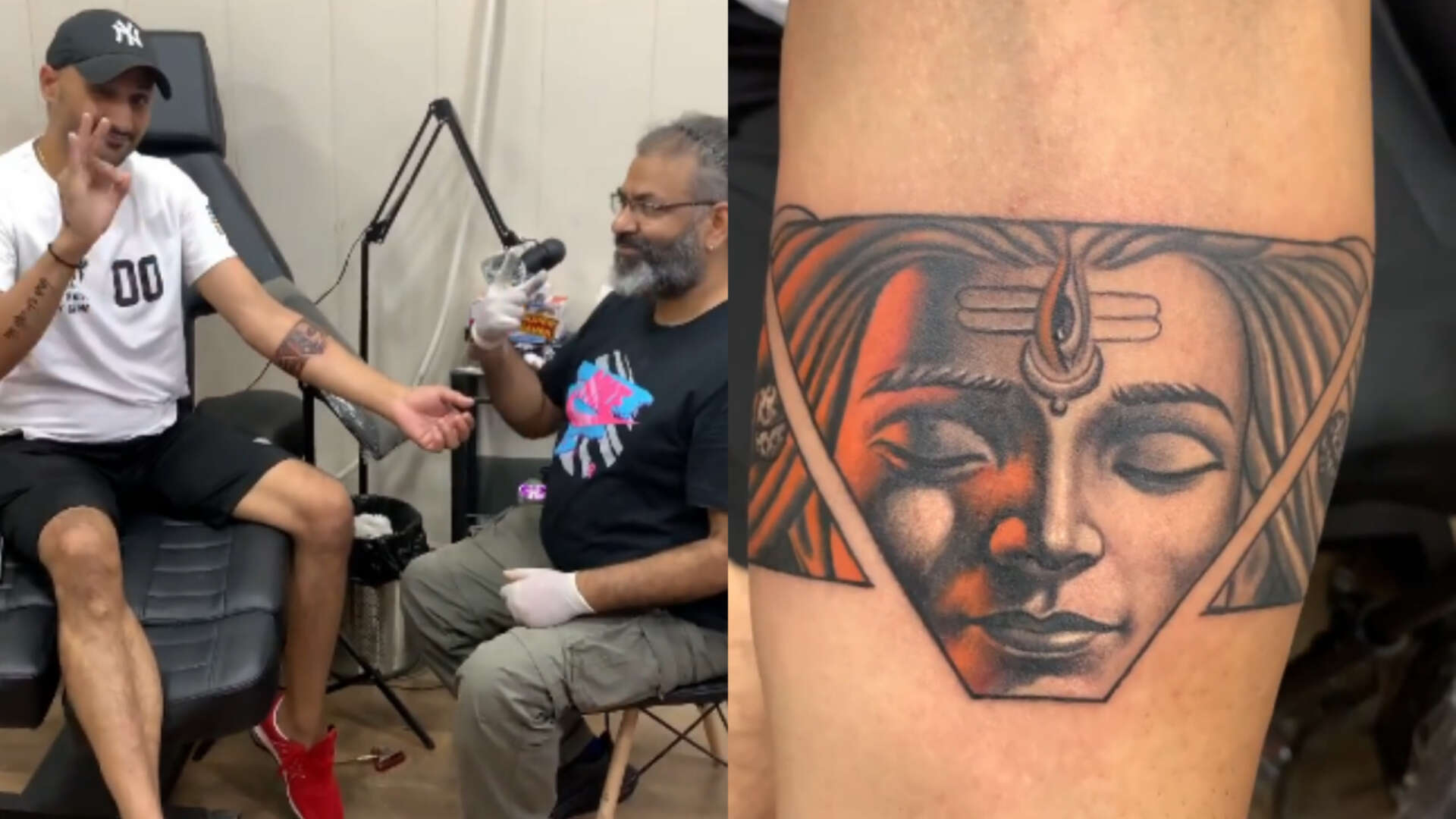 Harbhajan Singh shows off his new tattoo