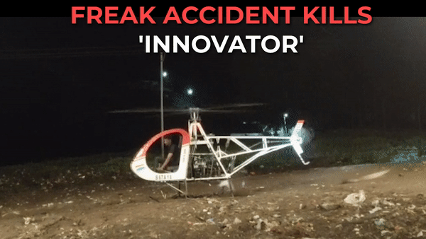 School dropout dies while test flying his own 'helicopter'