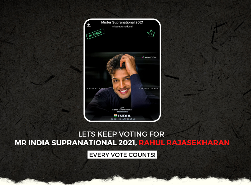 VOTE NOW for India's Rahul Rajasekharan to be in the Top 10 at Mister Supranational 2021!