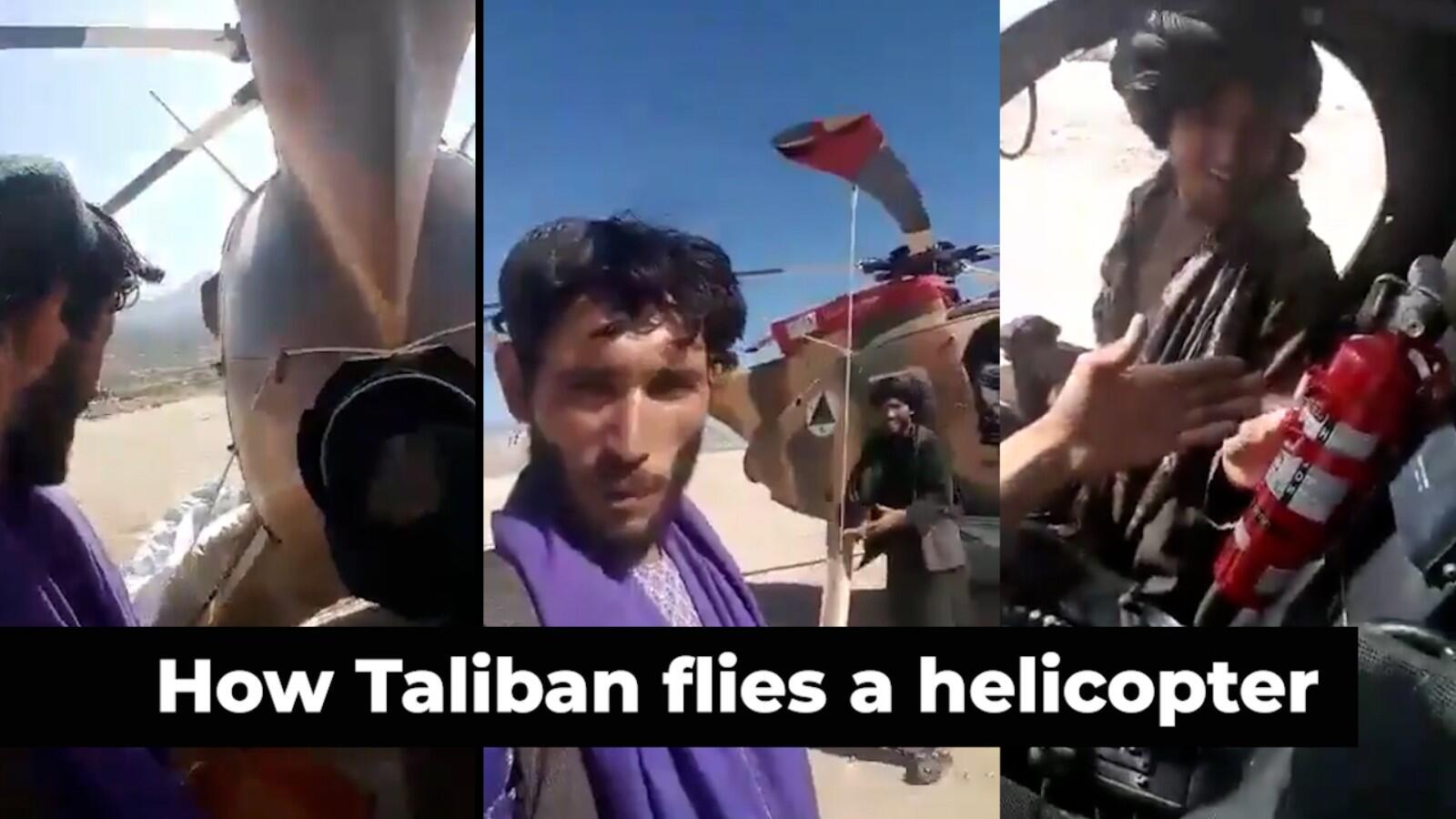 Viral video: What happens when Taliban lay their hands on a helicopter