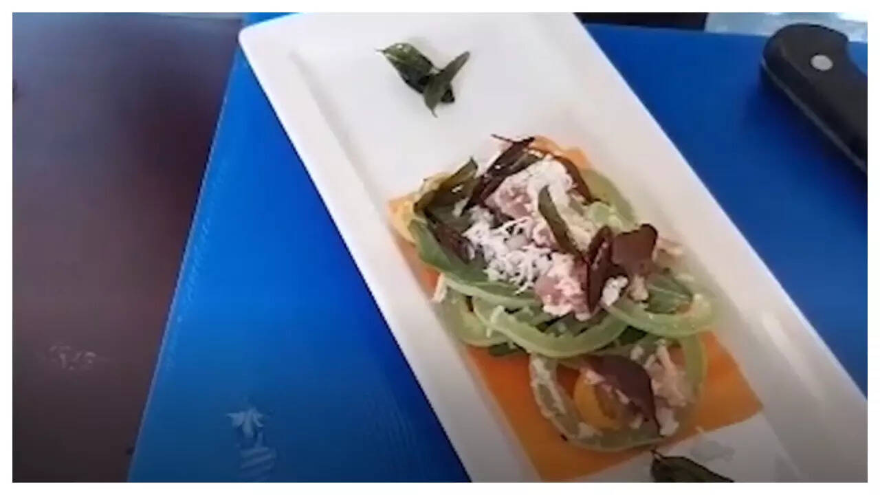 Watch: How to make Snake Gourd & Baby Spinach Salad - Times Food