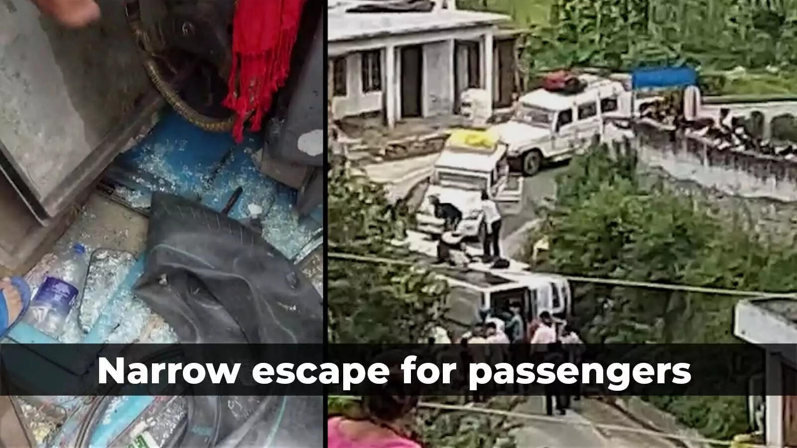 Uttarakhand: Bus topples at Basoli in Almora, close shave for passengers