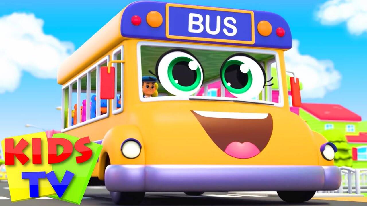 English Kids Poem: Nursery Song in English 'The Wheels On The Bus'