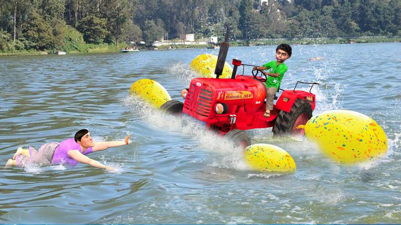 Popular Kids Songs and Hindi Nursery Story 'Magical Floating Tractor ...