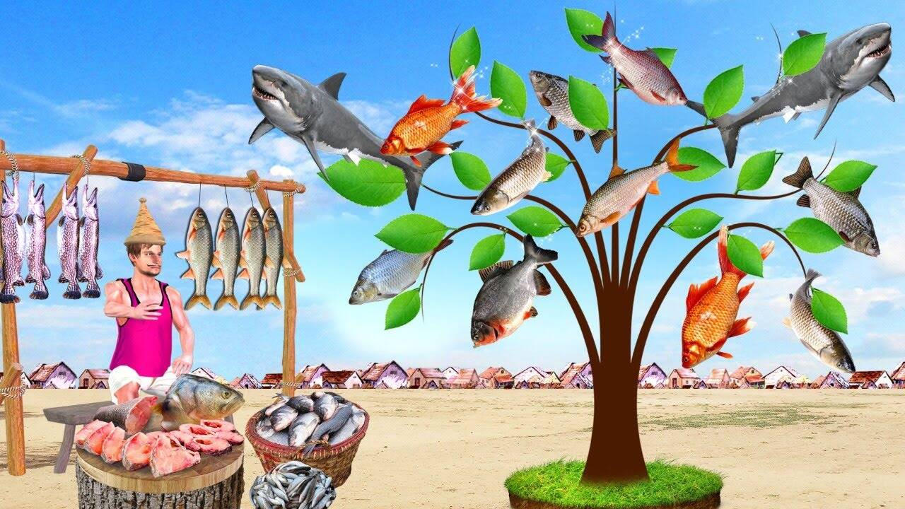 Watch Latest Kids Songs and Hindi Nursery Story 'Magical Fish Tree' for ...