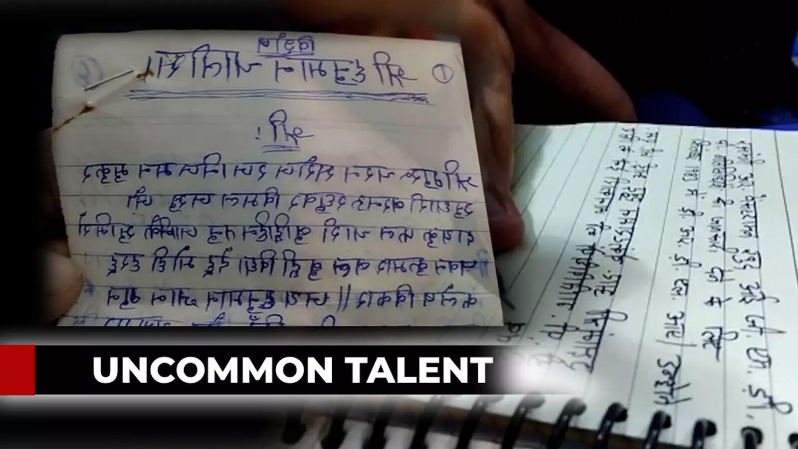 This Jaipur man has mastered the art of reverse writing