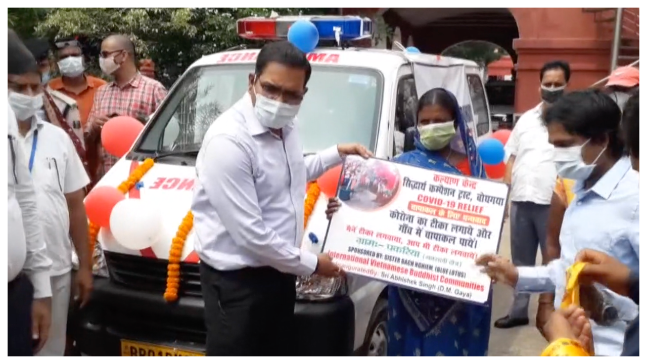 Gaya DM flagged-off free ambulance service for fully vaccinated 10 villages