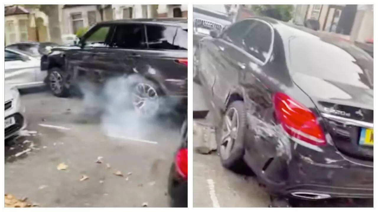 Watch: Luxury cars destroyed in ultimate road rage