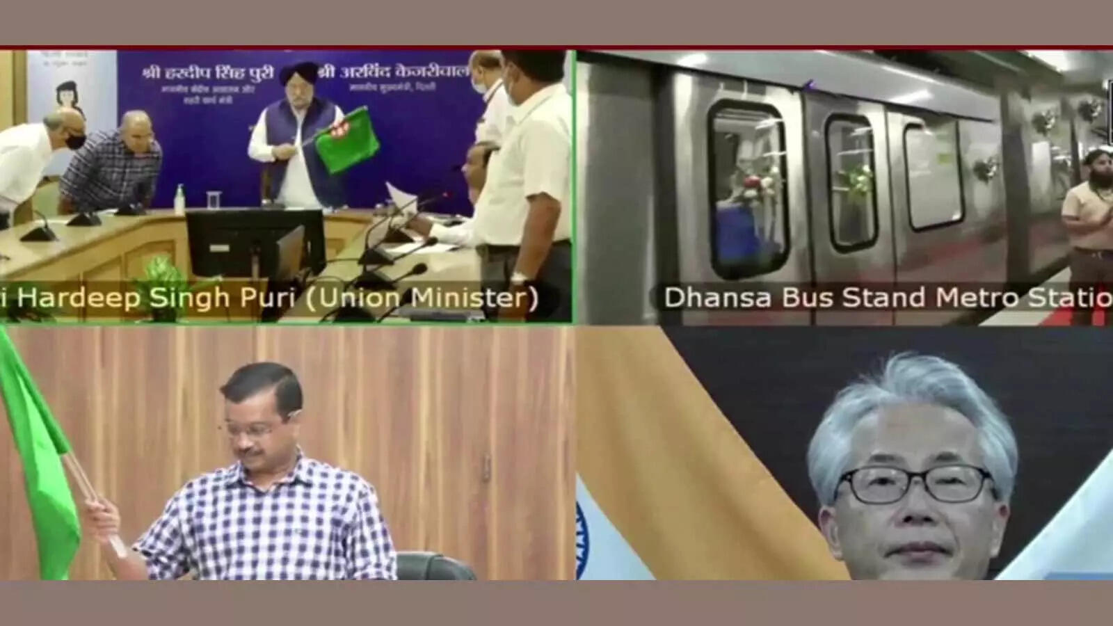 Delhi CM, HS Puri inaugurate Dhansa Bus Stand-Najafgarh Metro section