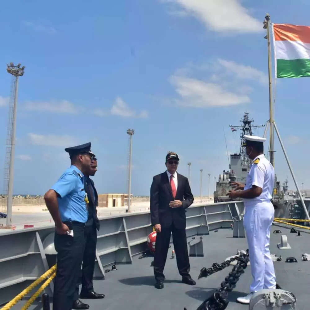 Indian Naval Ship INS Tabar deployed in international waters for three ...