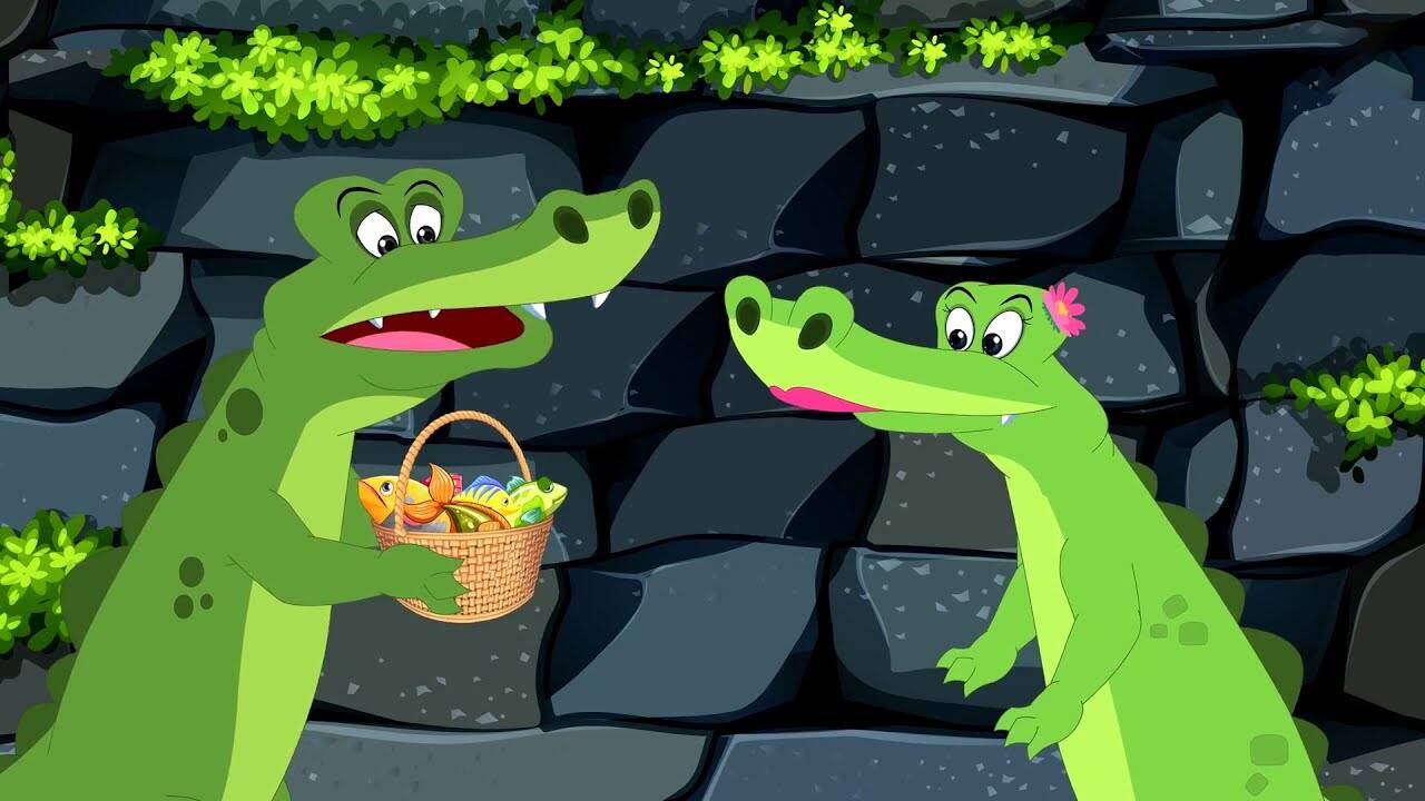 Watch Latest Children Hindi Nursery Story 'Crocodile Couple' for Kids ...