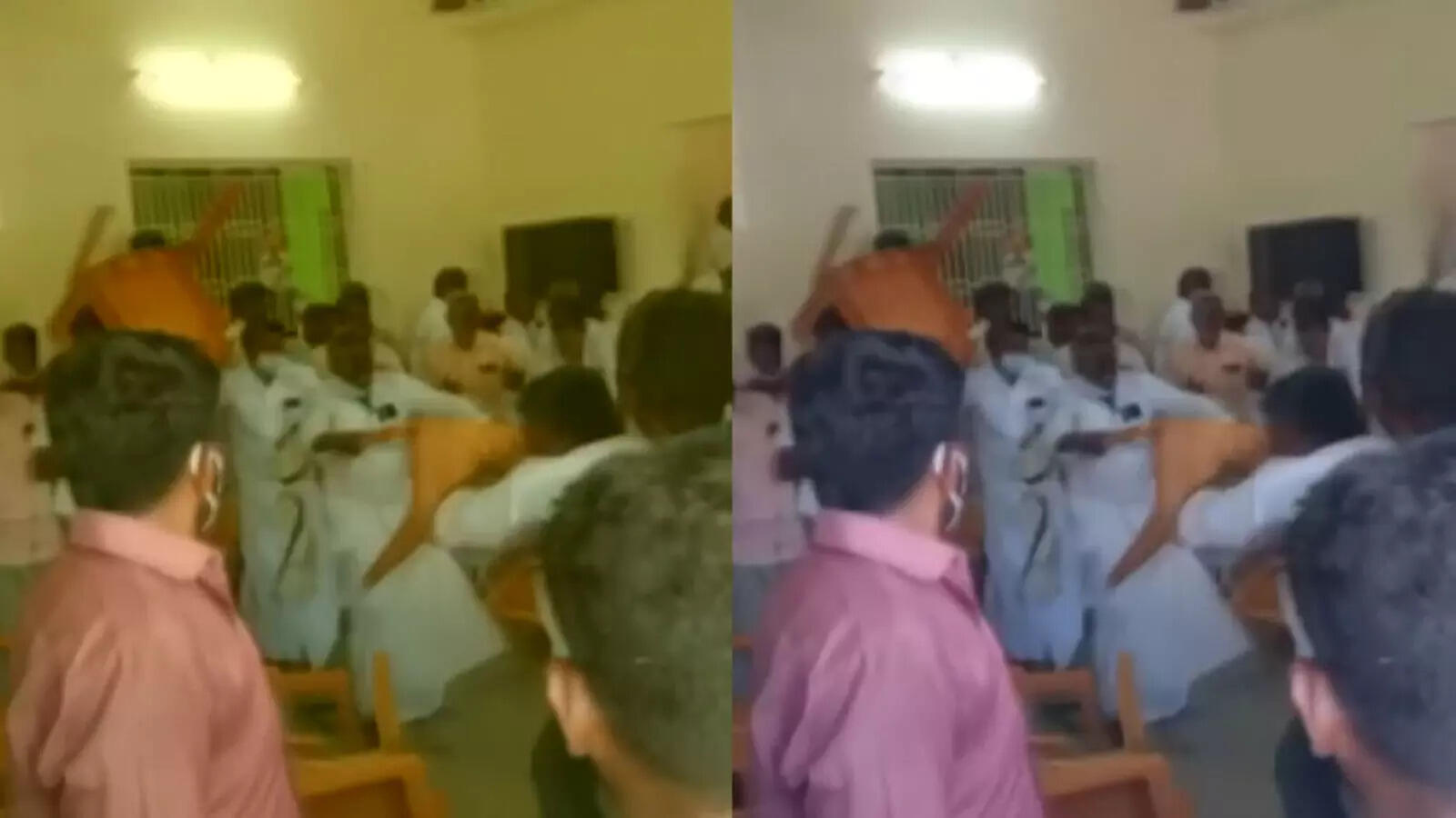 On cam: Major fight breaks out among TN Congress workers, chairs hurled ...