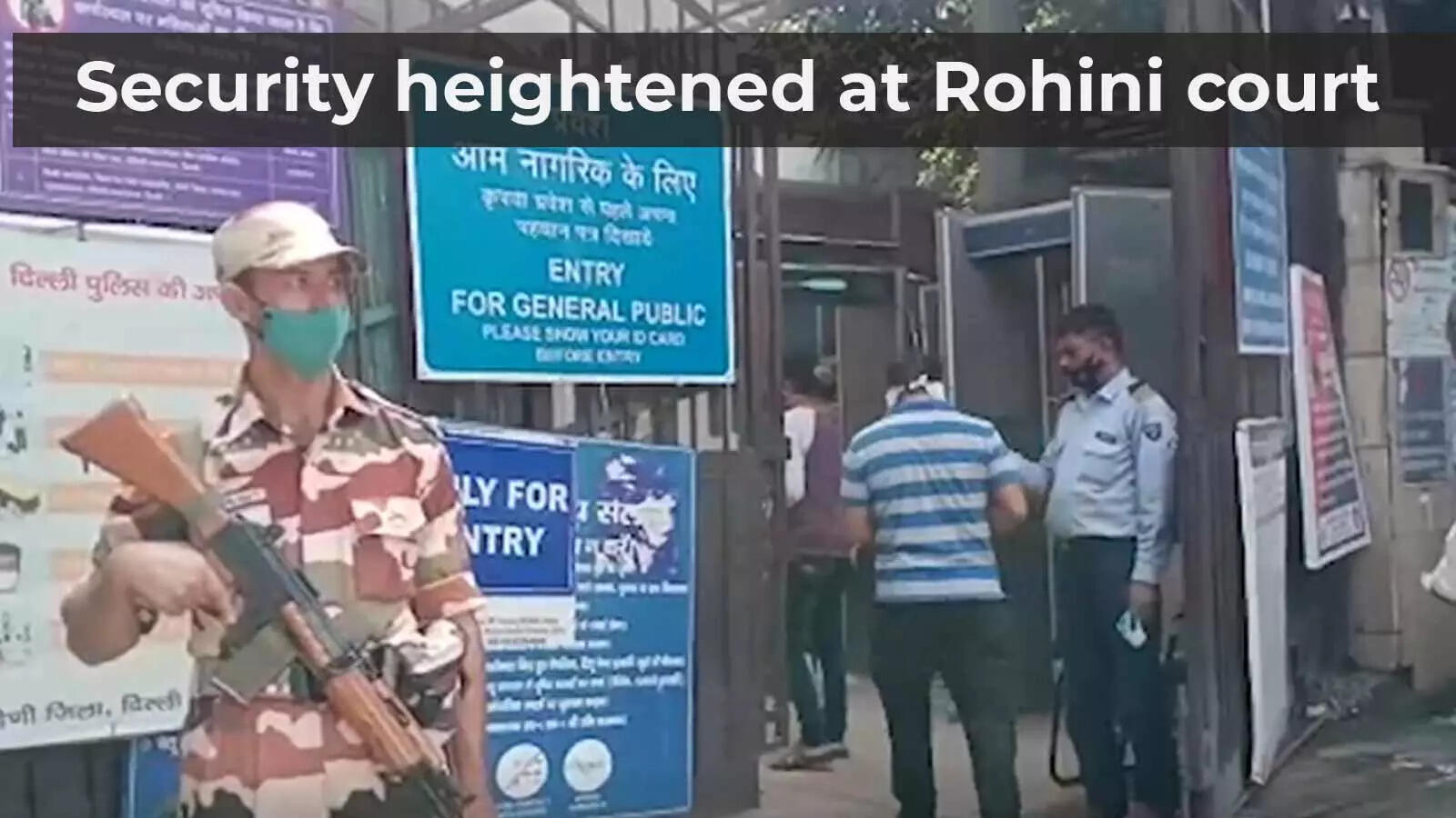 Dramatic shootout on Friday: Heavy police deployment outside Rohini court