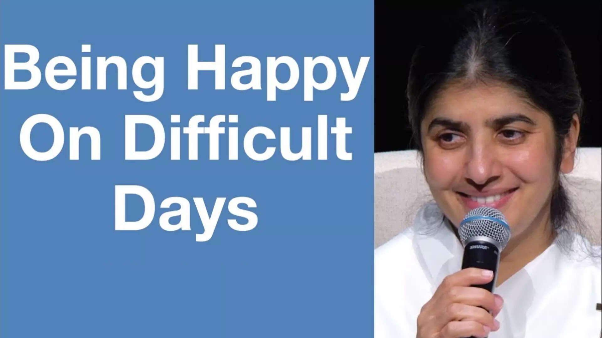 Being happy on difficult days