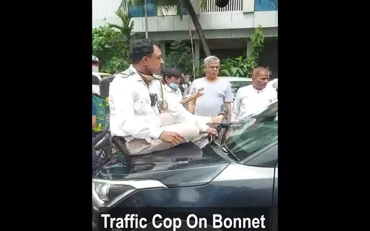 Driver drives off with traffic cop on bonnet, FIR registered