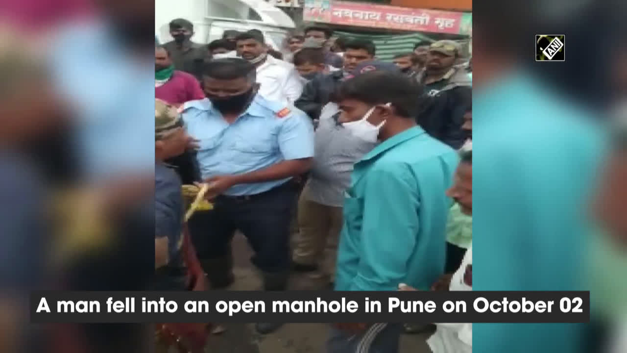 39-yr-old man falls into open manhole in Pune, rescued