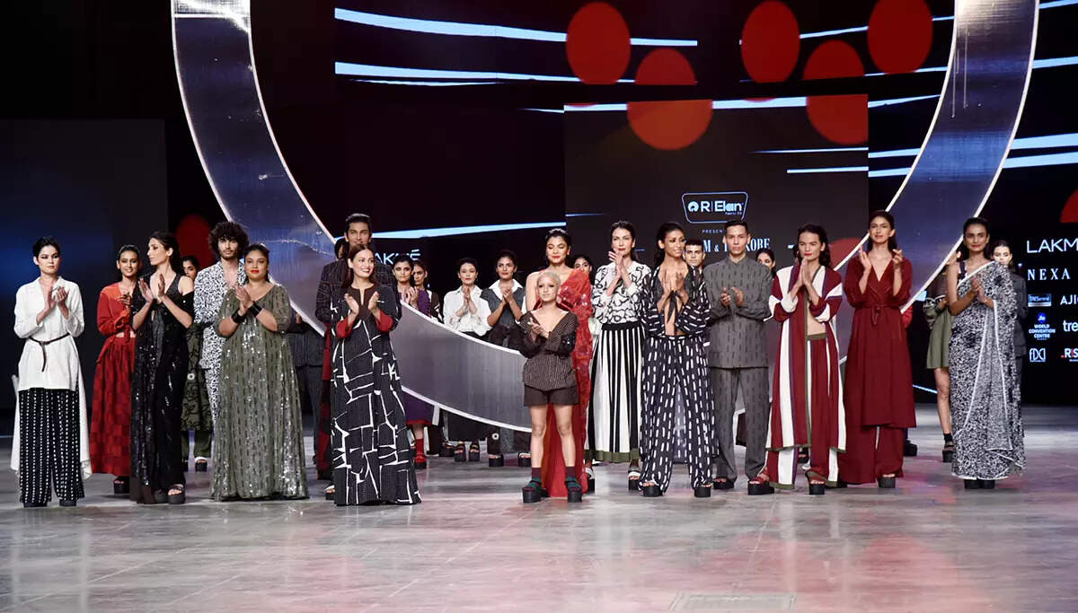 Bollywood celebrities showcase designer outfits at a fashion show- The ...