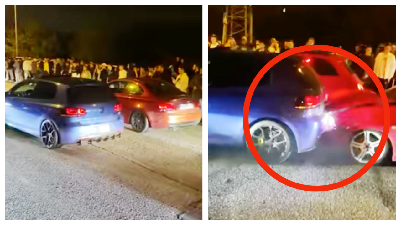 Watch: Illegal street racing goes the wrong way!