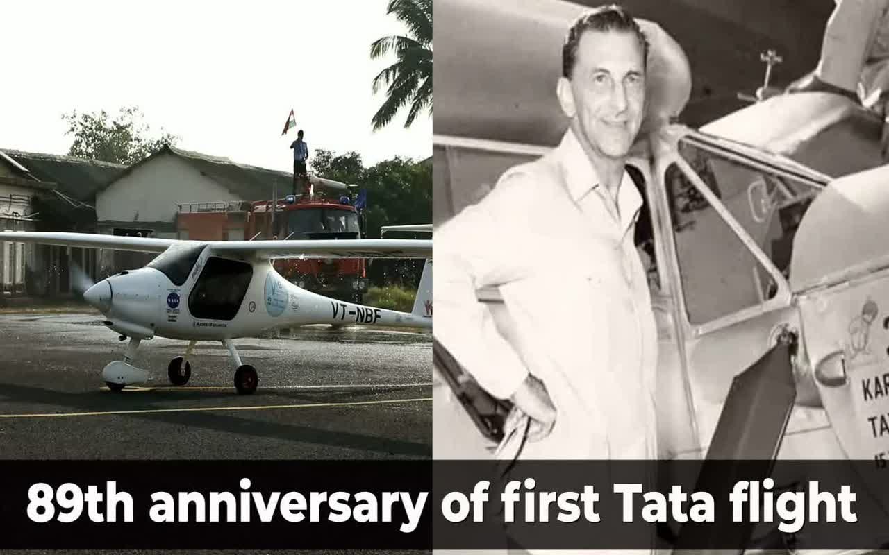 Why this female pilot re-traced JRD Tata's historic first flight of ...