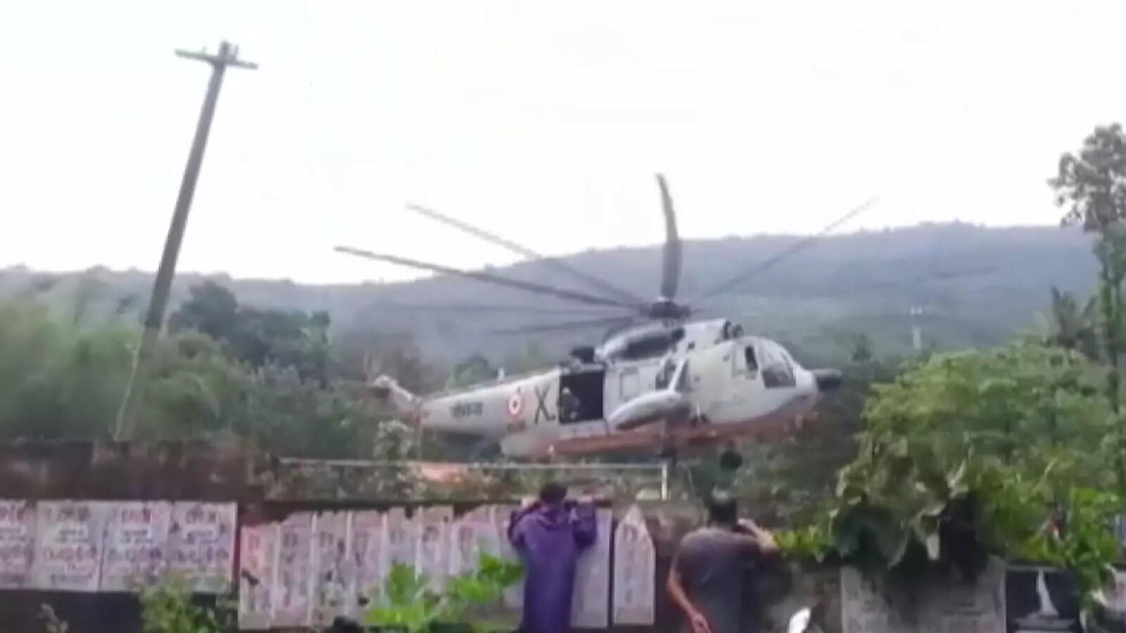 Watch: Indian Navy carries out rescue operation in Kottayam