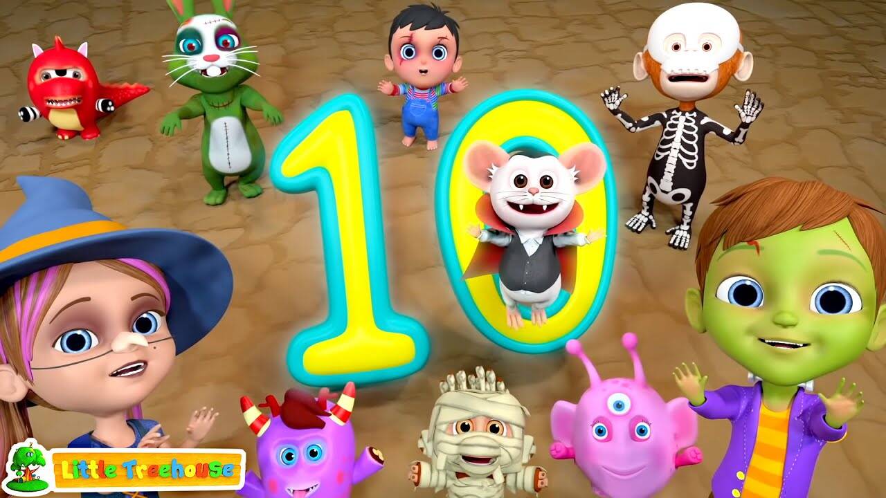 Watch Popular Kids English Nursery Song 'Ten Little Monsters ...