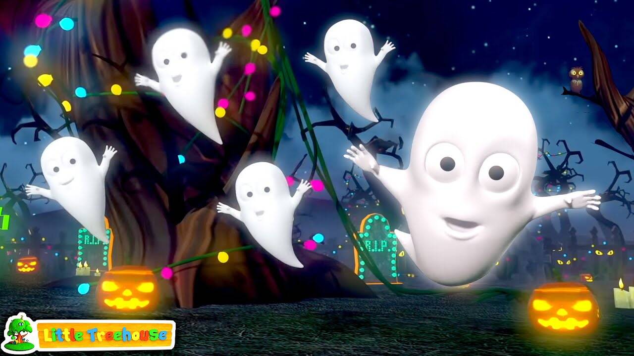 Check Out Popular Kids English Nursery Song 'Five Little Ghost | Trick ...
