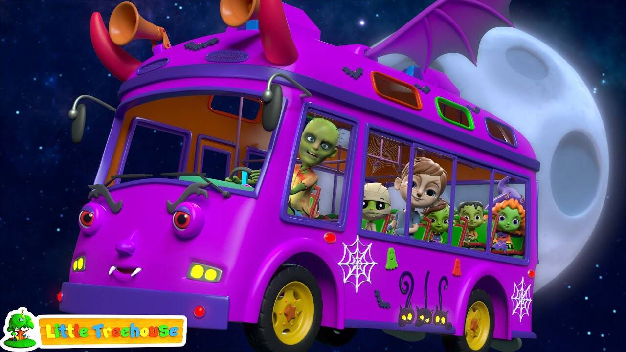 Check Out Popular Kids English Nursery Song 'Spooky Bus | Halloween and ...