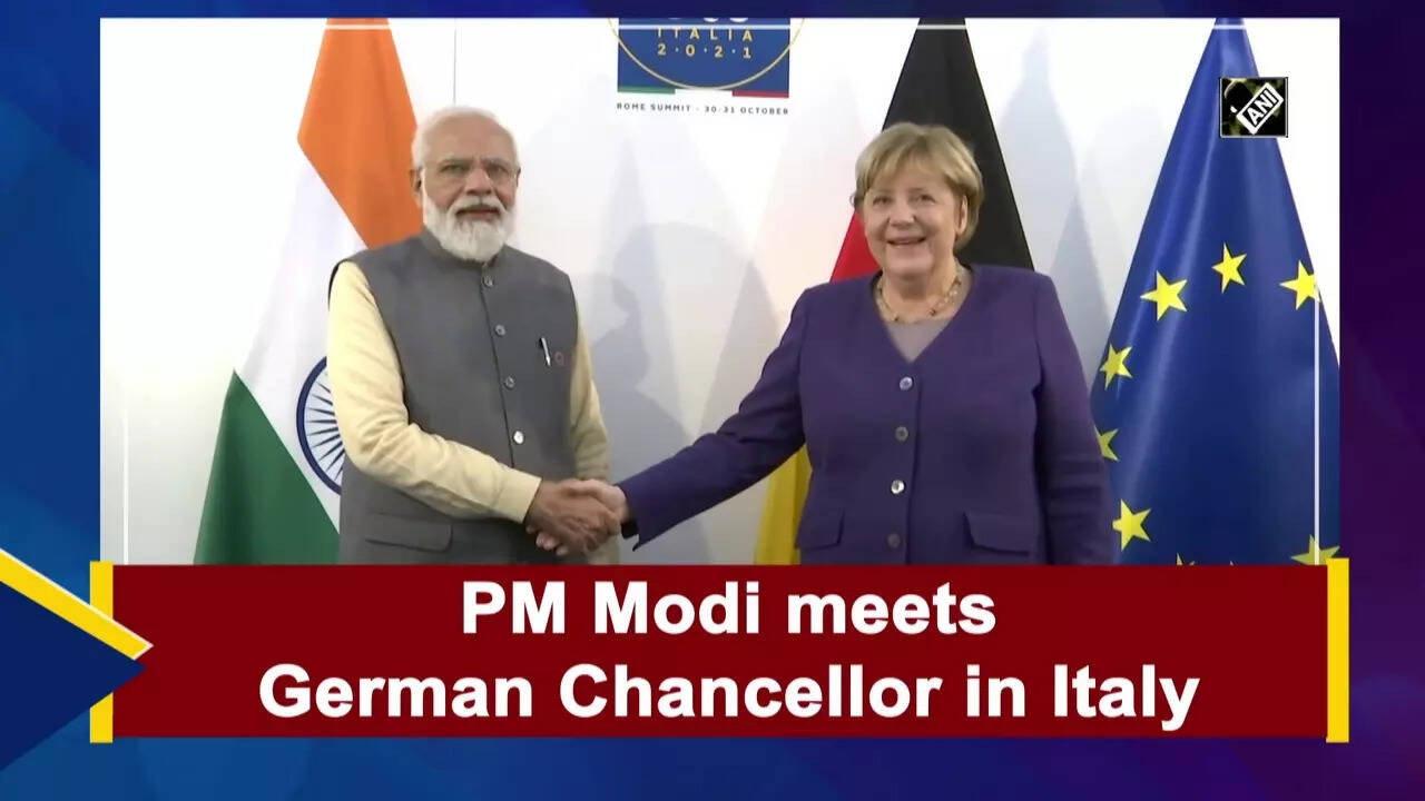 PM Modi meets German Chancellor in Italy