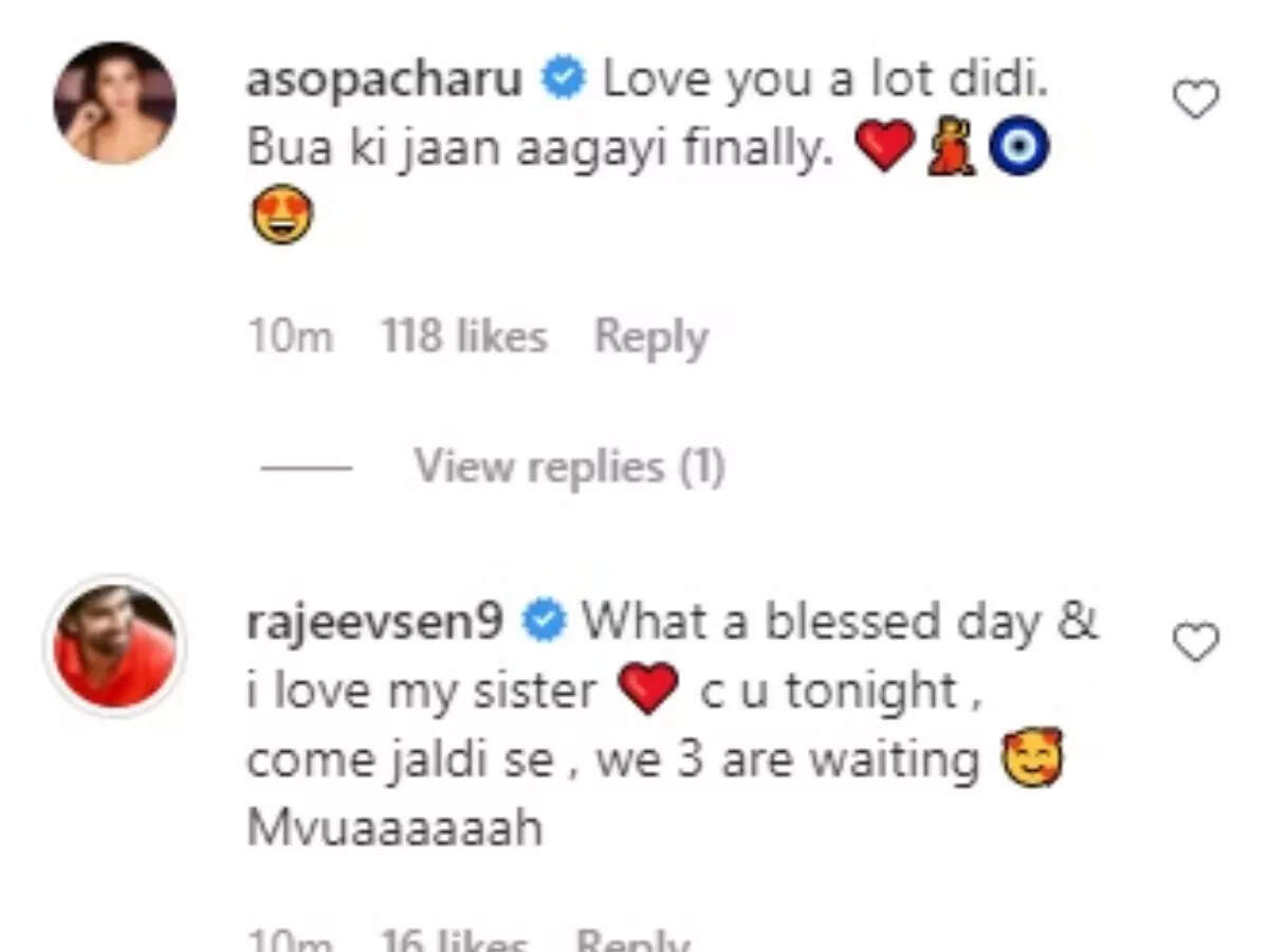 Sushmita Sen becomes proud 'bua' to Rajeev Sen and Charu Asopa's ...