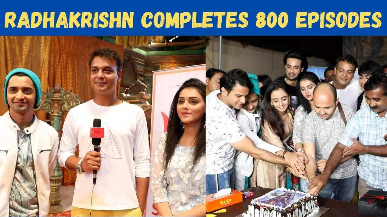 RadhaKrishn completes 800 episodes; team celebrates on the set
