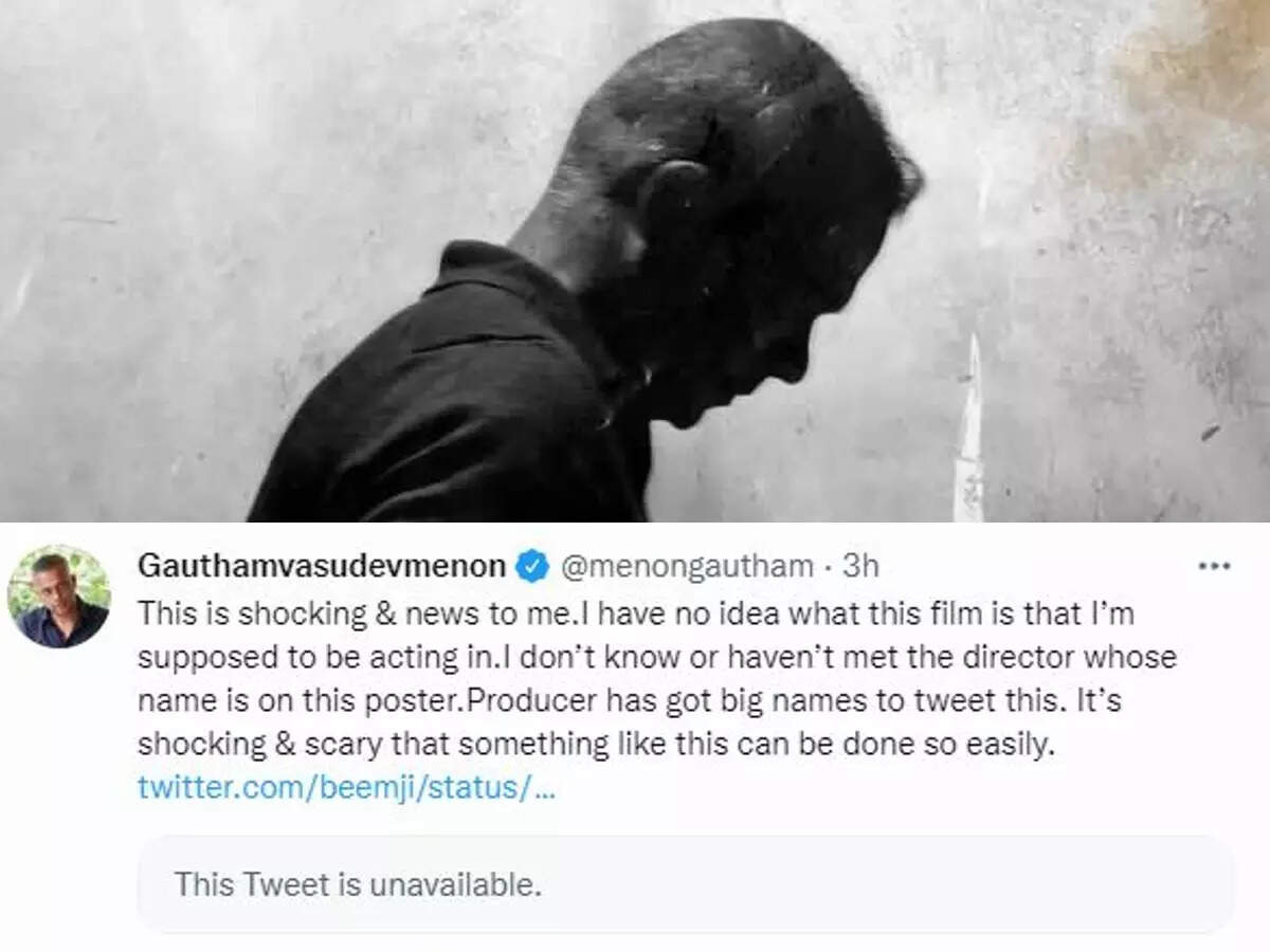 Here's why Gautham Menon got shocked after seeing the first look poster of 'Anbu Selvan' | Tamil ...