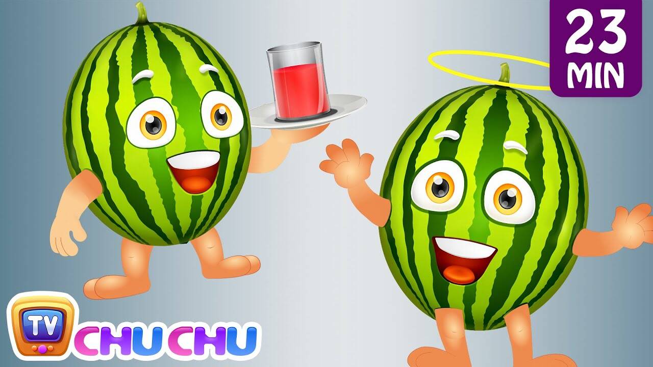 English Nursery Rhymes: Kids Learning Video Song in English 'Watermelon'