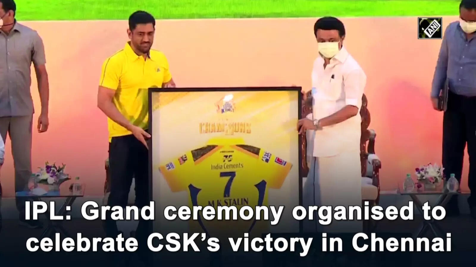 IPL: Grand ceremony organised to celebrate CSK’s victory in Chennai