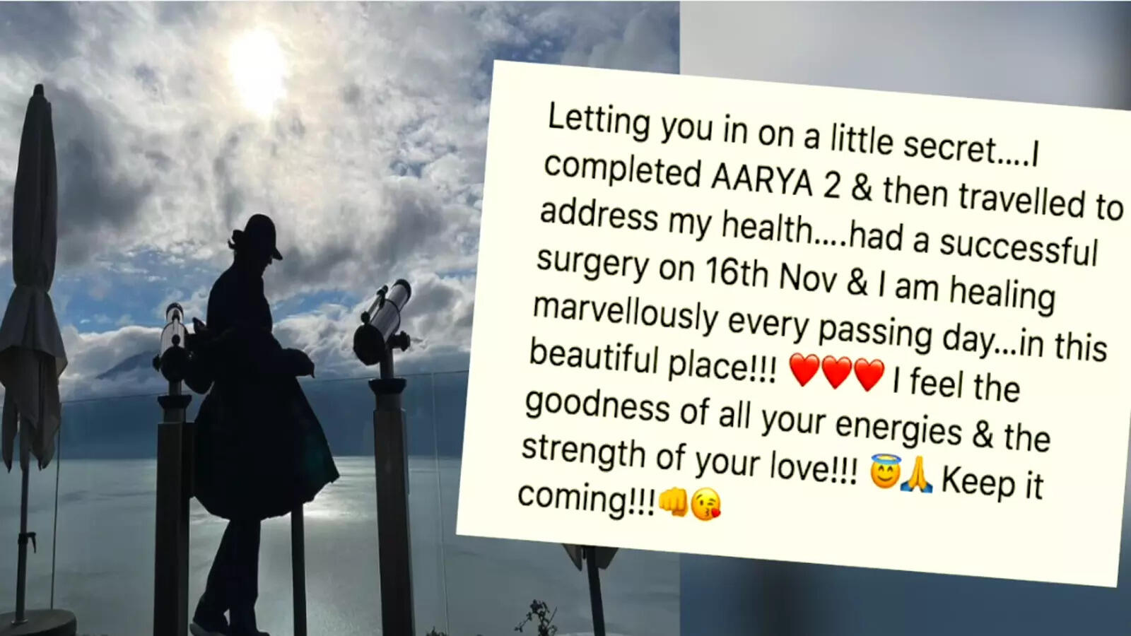 Sushmita Sen reveals her new look post-surgery