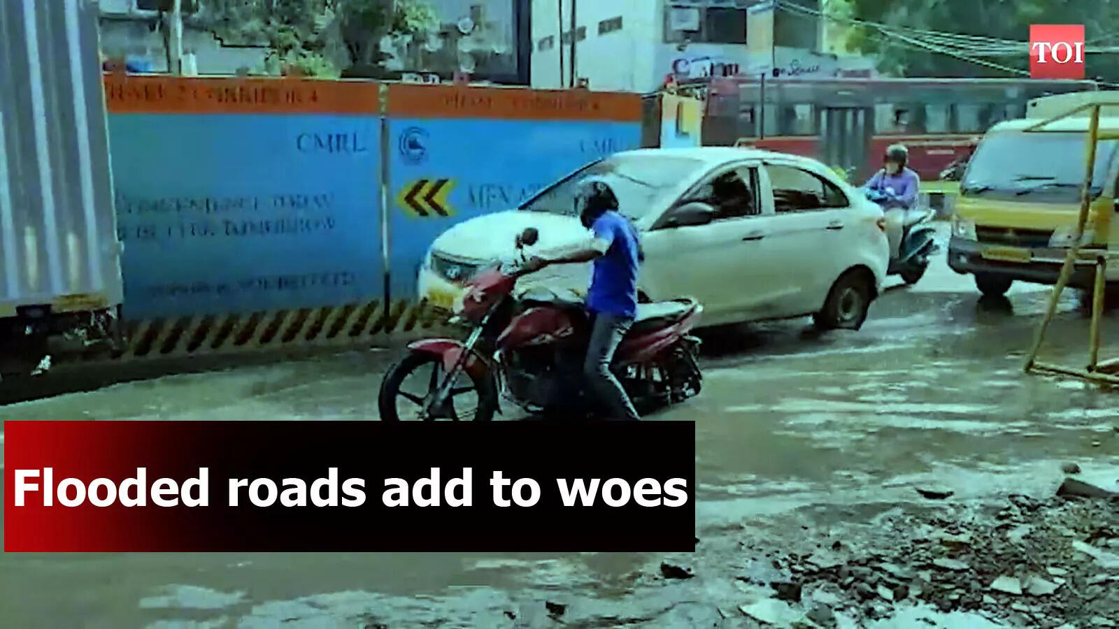 Chennai: Commuters face hardships as roads remain flooded