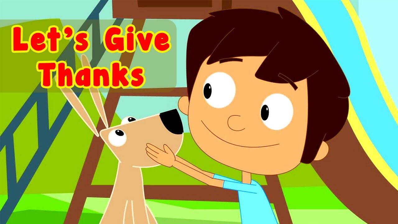 English Nursery Rhymes: Kids Video Song in English 'Let's Give Thanks ...