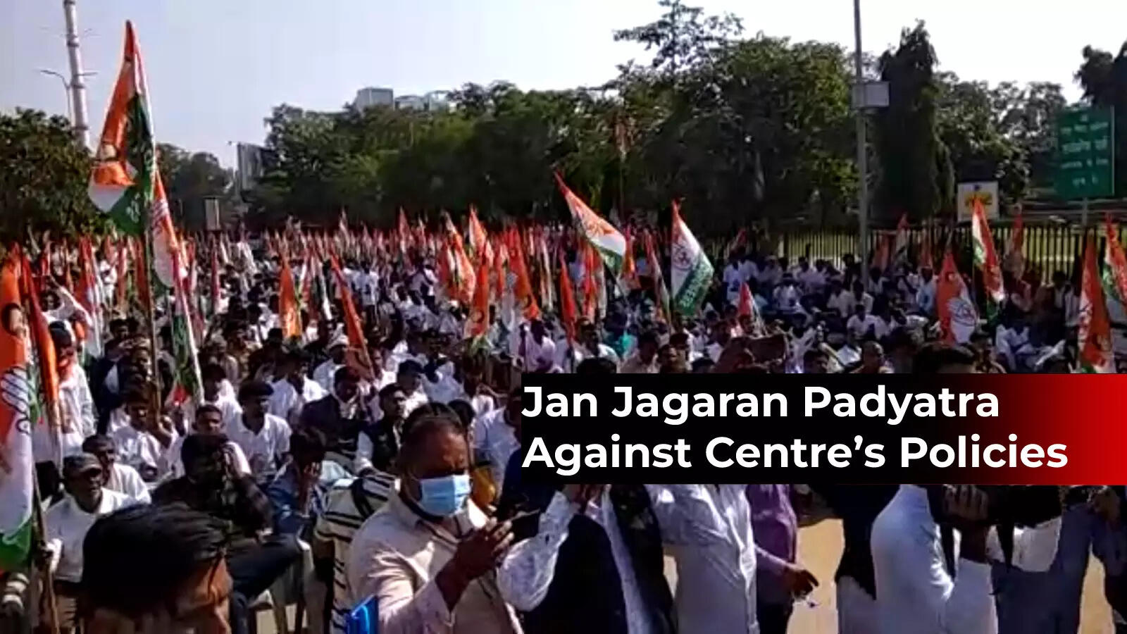 Jaipur: Youth Congress workers protest against Centre’s policies